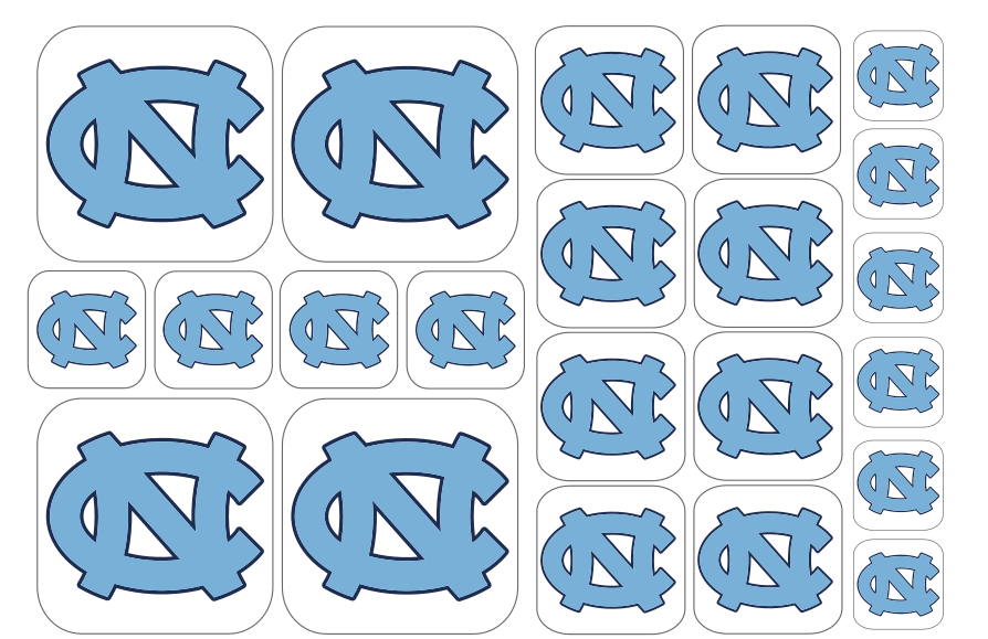 North Carolina Tarheels Stickers - Multiple Sizes/Glossy/Matte - Free ...