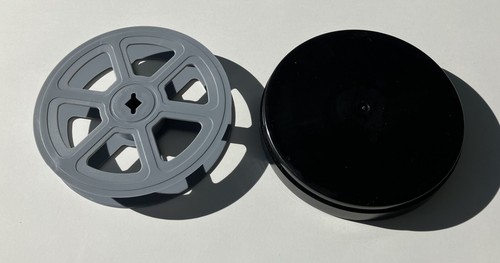 1 - NEW 16mm 200' PLASTIC FILM REEL & CAN SET (GREY/BLK) | eBay
