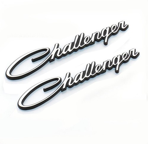2x Chrome Challenger Emblems badge Decal for Chrysler Genuine Parts | eBay