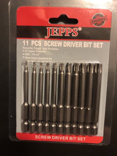 11 PCS Assorted Torx Star Screw Driver Set Drill Bit Tough S2 Material ...