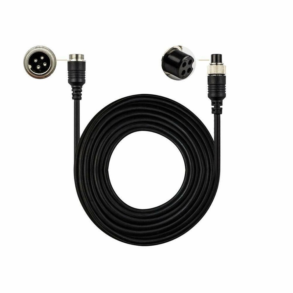 5M Car Video 4-Pin Aviation Extension Cable For Rear View Camera Truck ...