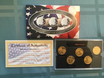 2000 CSN State Quarter Set Gold Edition | eBay