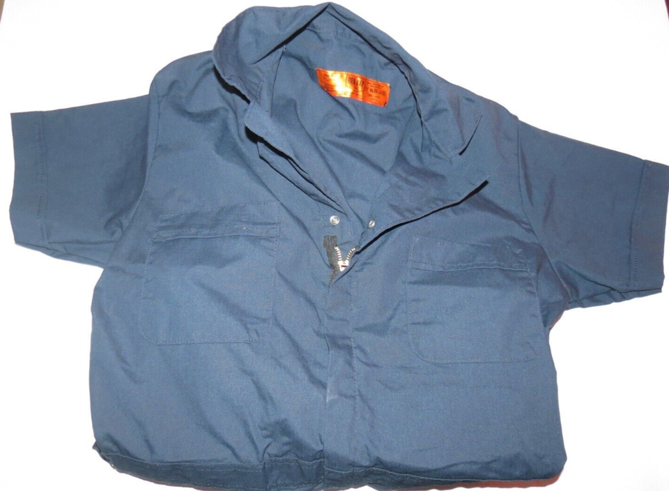 c12 Red Kap Speedsuit Short Sleeve Navy Blue M _ R Men's Zip-Front Work ...