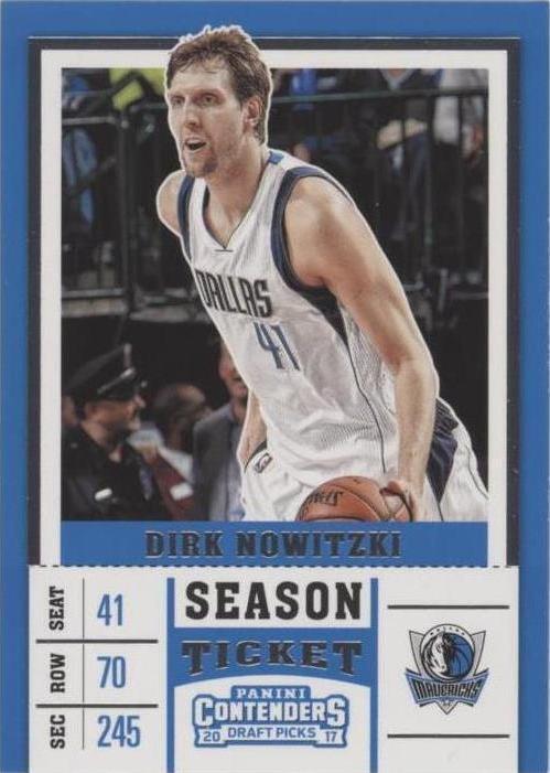 2017-18 Panini Contenders Draft Picks - Season Dirk Nowitzki #15 for ...