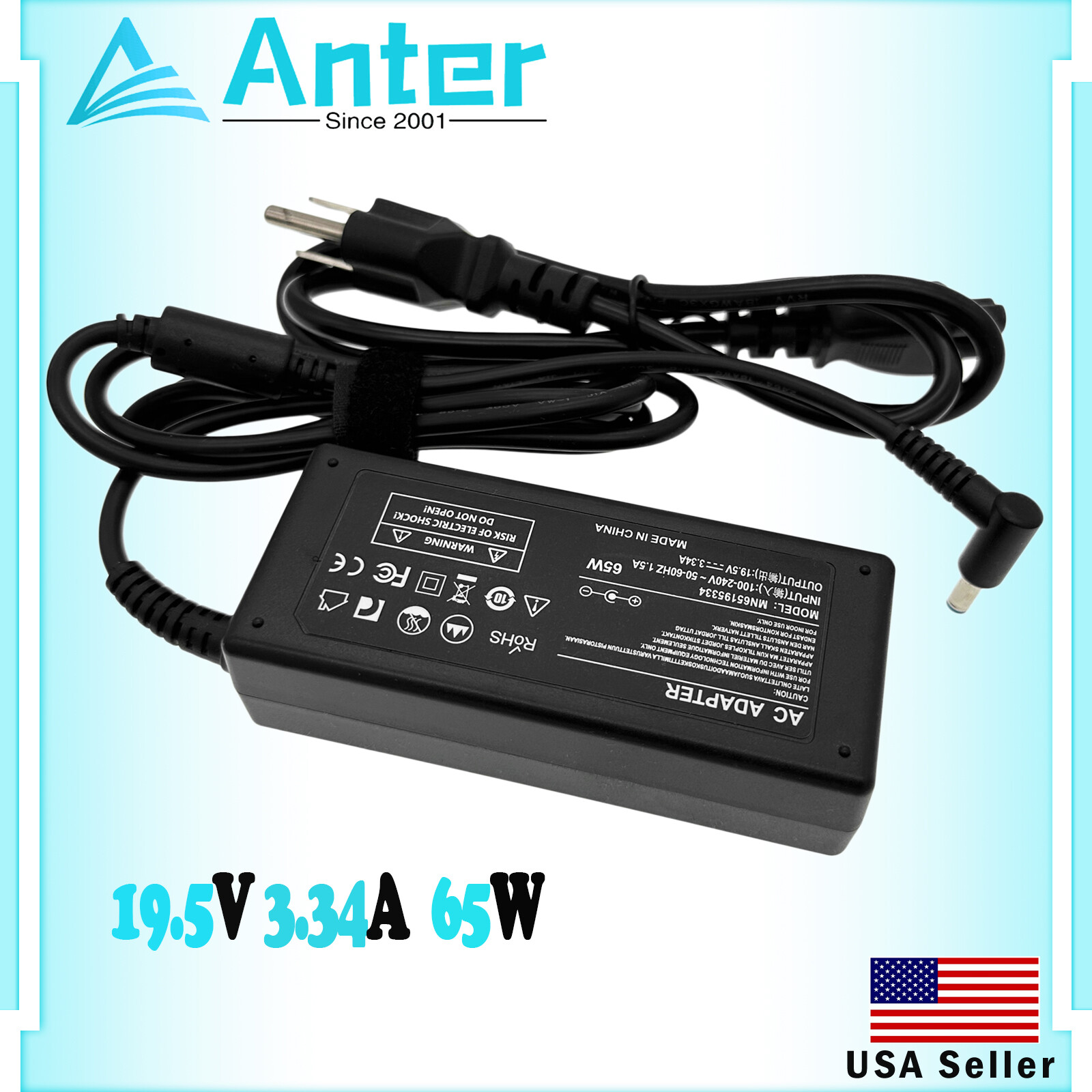 For Dell Optiplex 7050 D10U002 Micro Desktop 65W AC Adapter Power ...