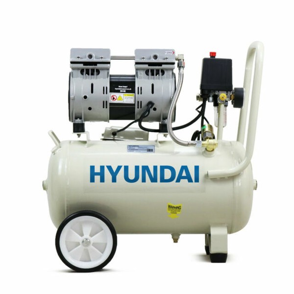 Hyundai HY7524 5.2CFM 1HP 24L Oil Free Direct Drive Air Compressor for ...