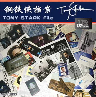 Marvel The Avengers Iron man Tony Paper Document file +Folder ...