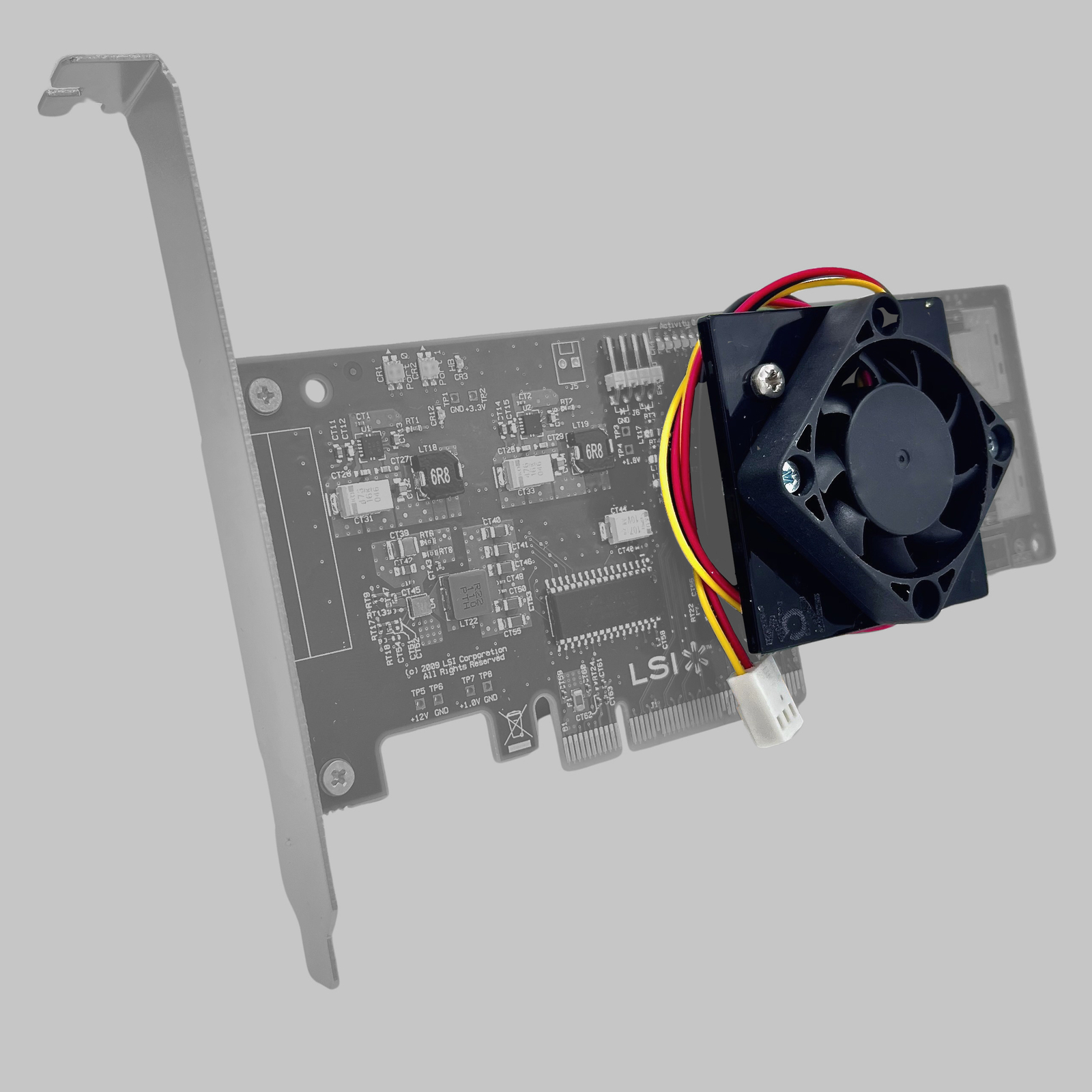 LSI 9211-8i Active Cooling Kit 40mm Fan 3 Pin PWM WoN | eBay