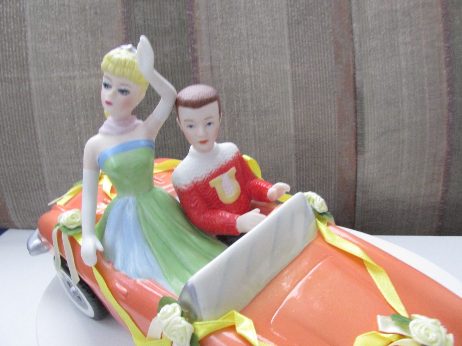 Barbie by Enesco figurine. "Senior Prom" Barbie & Ken in convertible ...