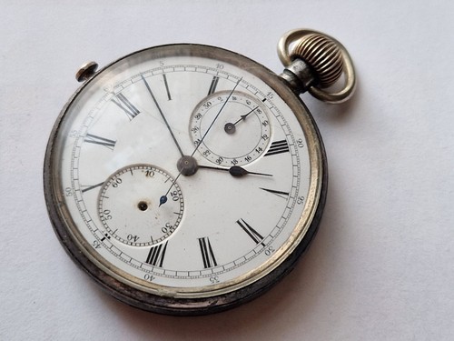 vintage Chronograph Pocket watch project quality! Swiss made1 | eBay
