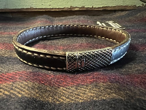 Horween Shell Cordovan Leather Black Bracelet - 8” Can Customize Size ...