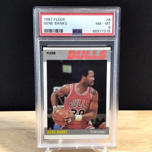 1987 Fleer Gene Banks Basketball Card #8 - PSA NM-MT 8 | eBay