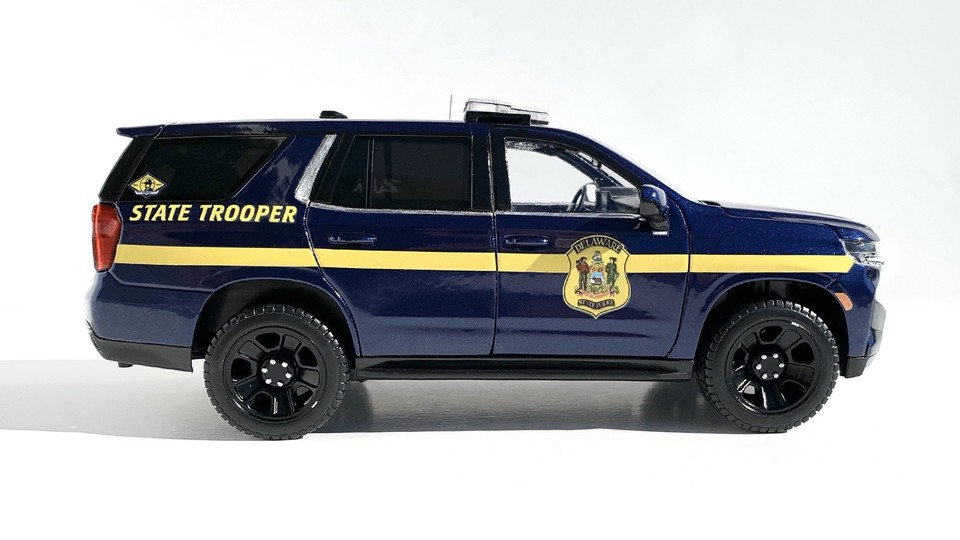 Maisto 1/26 Scale 2021 Chevy Tahoe Delaware State Police Custom | eBay