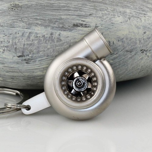 Metal Keychain Automotive Part Engine Turbo Spinning Gift Key Ring ...