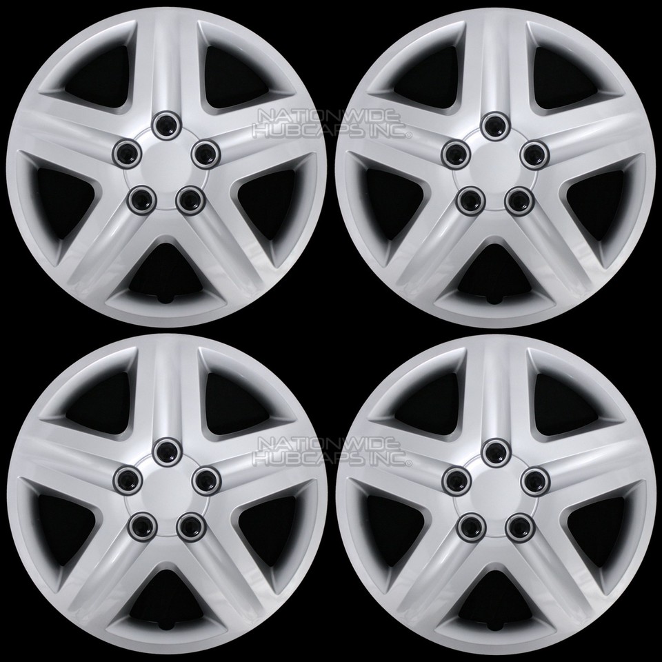 Set of 4 16" Hub Caps Full Wheel Covers Rim Cap Lug Cover Hubs 5 Star ...