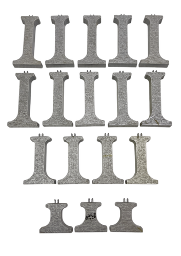 17 Strombecker track pylons plastic silver color Eldon Tyco 3 sizes | eBay