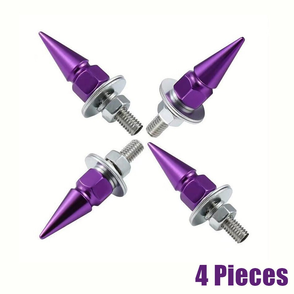 4pcs M6 Threaded Tip Screws CNC Car License Plate Bolts Washer Kit ...