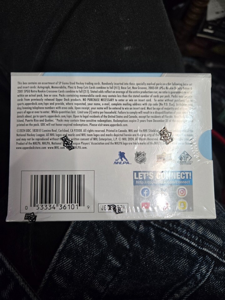 2023-24 Upper Deck SP Game Used Hockey Hobby Box Sealed | eBay