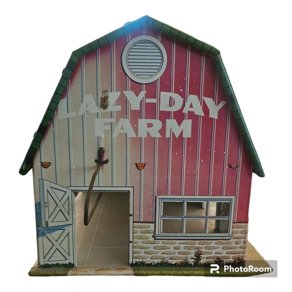 Vintage 1950s Marx Modern Farm Set Playset - Original Box And Bags | eBay