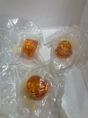 ALLEN BRADLEY 800T-N26A LENS CAP FOR PILOT LIGHT AMBER (LOT OF 3 ...