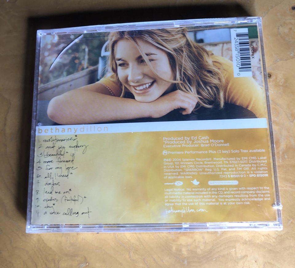 BETHANY DILLON by Bethany Dillon (CD, Apr-2004, Sparrow Records ...