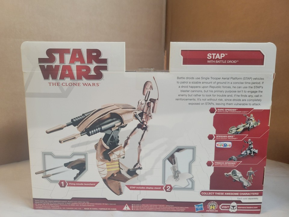 Star Wars The Clone Wars Stap with Battle Droid Hasbro 2009 | eBay
