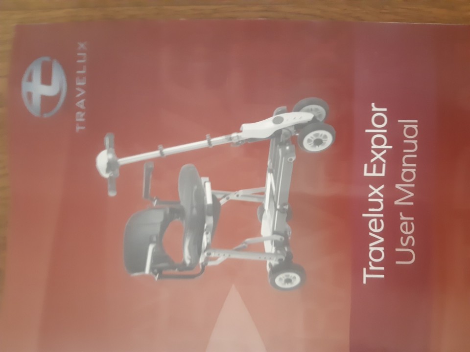 Travelux explor folding mobility scooter comes with charger and instructions | eBay UK