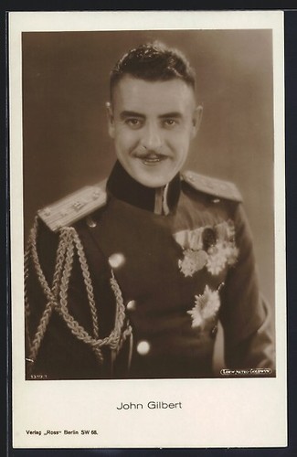 Ansichtskarte Schauspieler John Gilbert in Uniform posierend | eBay.de