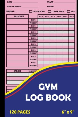 Gym Log Book: Workout Logbook for Men and Women, Exercise N... by ...