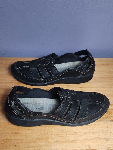 CLARKS SILLIAN STORK LOAFER FLATS, US SZ 7 M, BROWN, LEATHER 261258914 ...