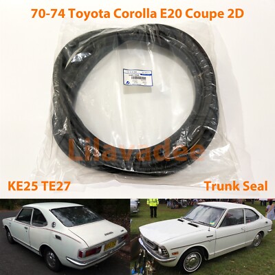 for TOYOTA COROLLA KE25 TE27 COUPE TRUNK LID WEATHERSTRIP RUBBER SEAL ...