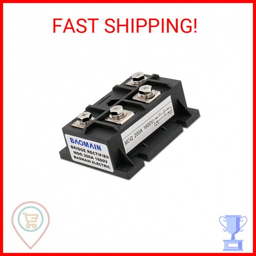Baomain Bridge Rectifier 200A 1600V Full Wave Diode Module Single-Phase ...