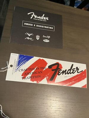 Fender Guitar Bass Warranty & Decal Tag | eBay