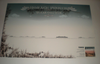 POSTER by HORACE PINKER texas one ten Original Poster for the album ...