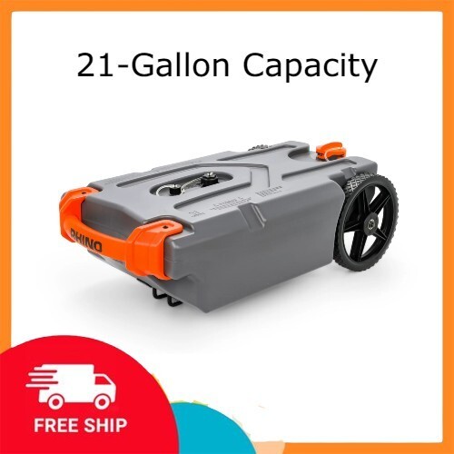 Camco Rhino 21-Gallon Portable RV Tote Tank | Features Heavy-Duty No ...