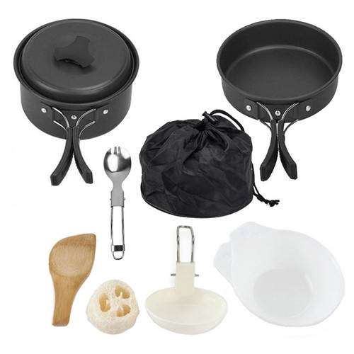 Mixing Outdoor Camping Picnic Kitchen Cookware Set Frying Pan ...
