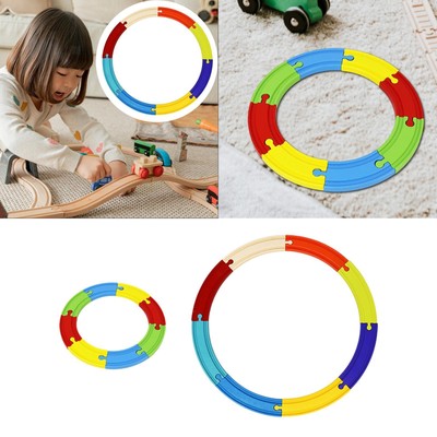 8x Wooden Train Track DIY Curved Train Track for Toddlers Kids Children ...