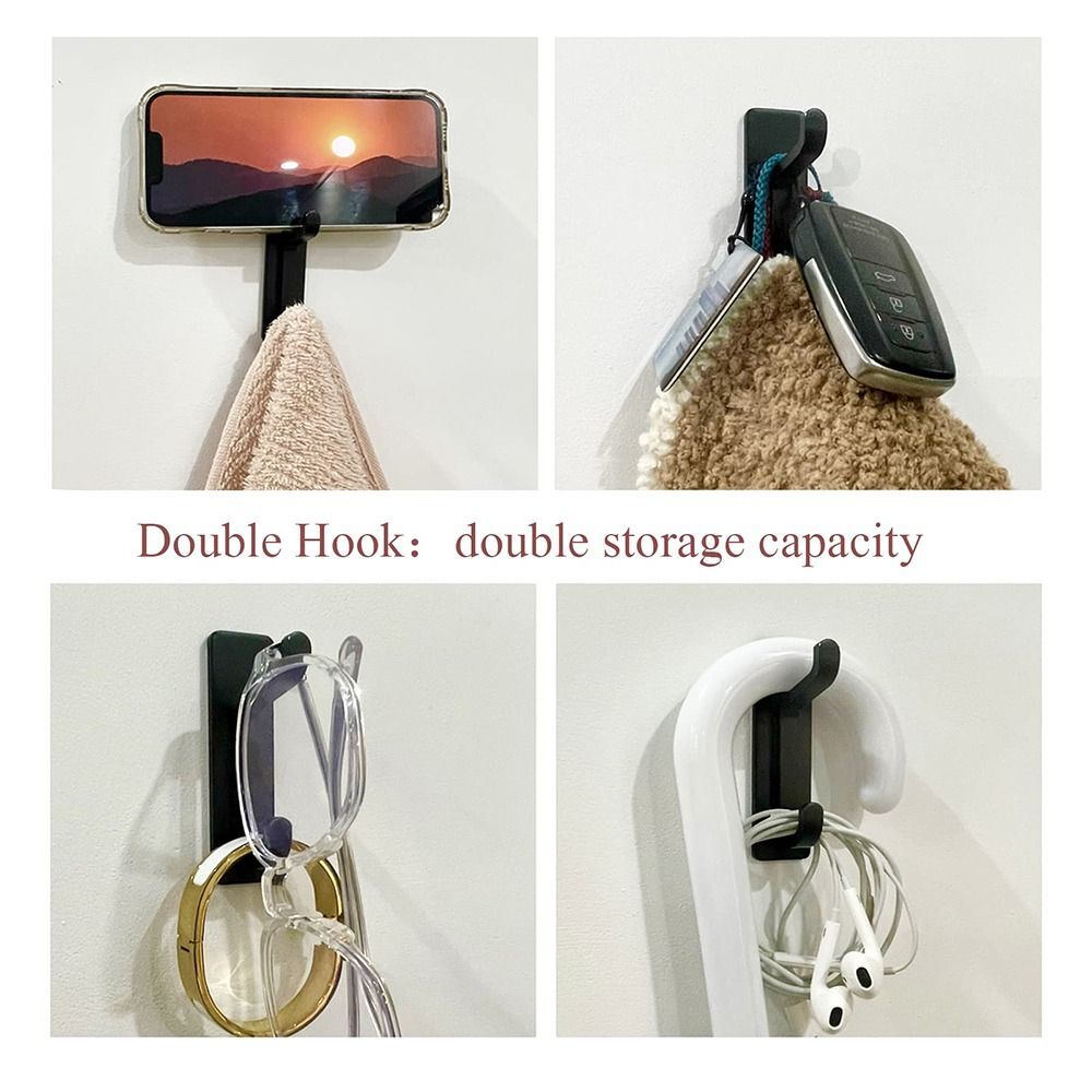 accessories Hanger Bathroom Strong Self Adhesive Hooks Sticky Hooks ...