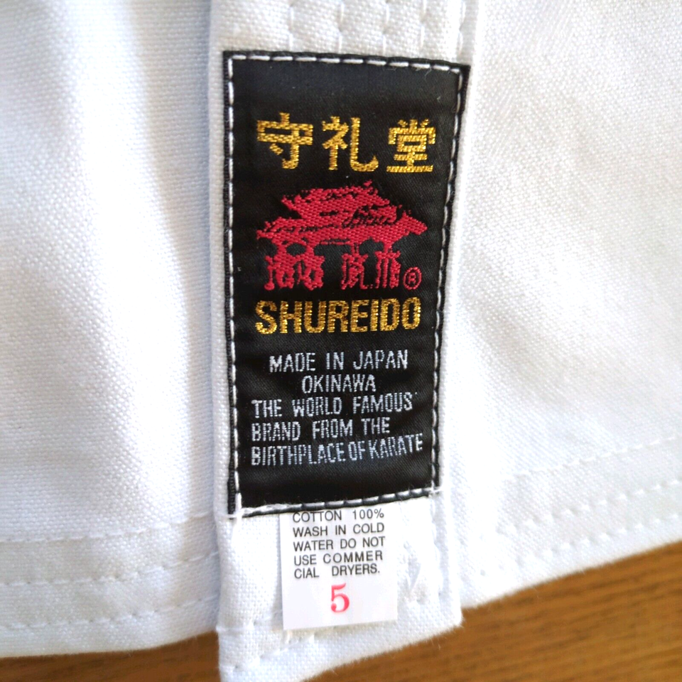 Shureido K-10 Karate Gi Uniform set Made in Japan Okinawa official ...