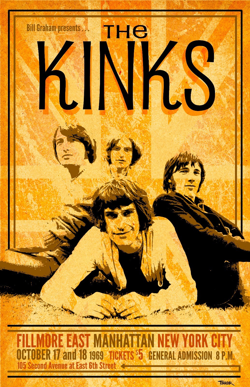 Kinks Tour Poster | eBay