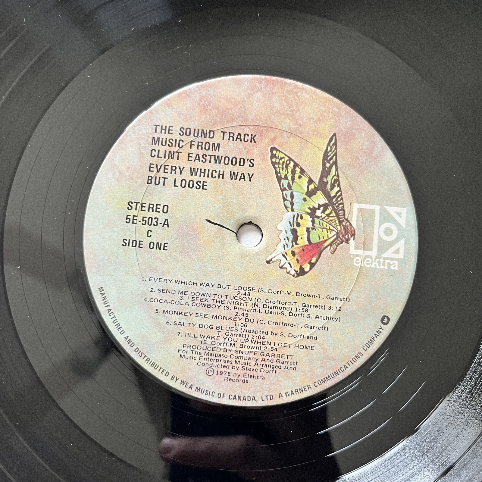 Every Which Way But Loose Soundtrack Clint Eastwood Vinyl Record Album ...