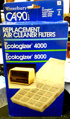 Waterbury CA 90 Air Cleaner Filters (2) Ecologizer 4000 & 8000 - New ...
