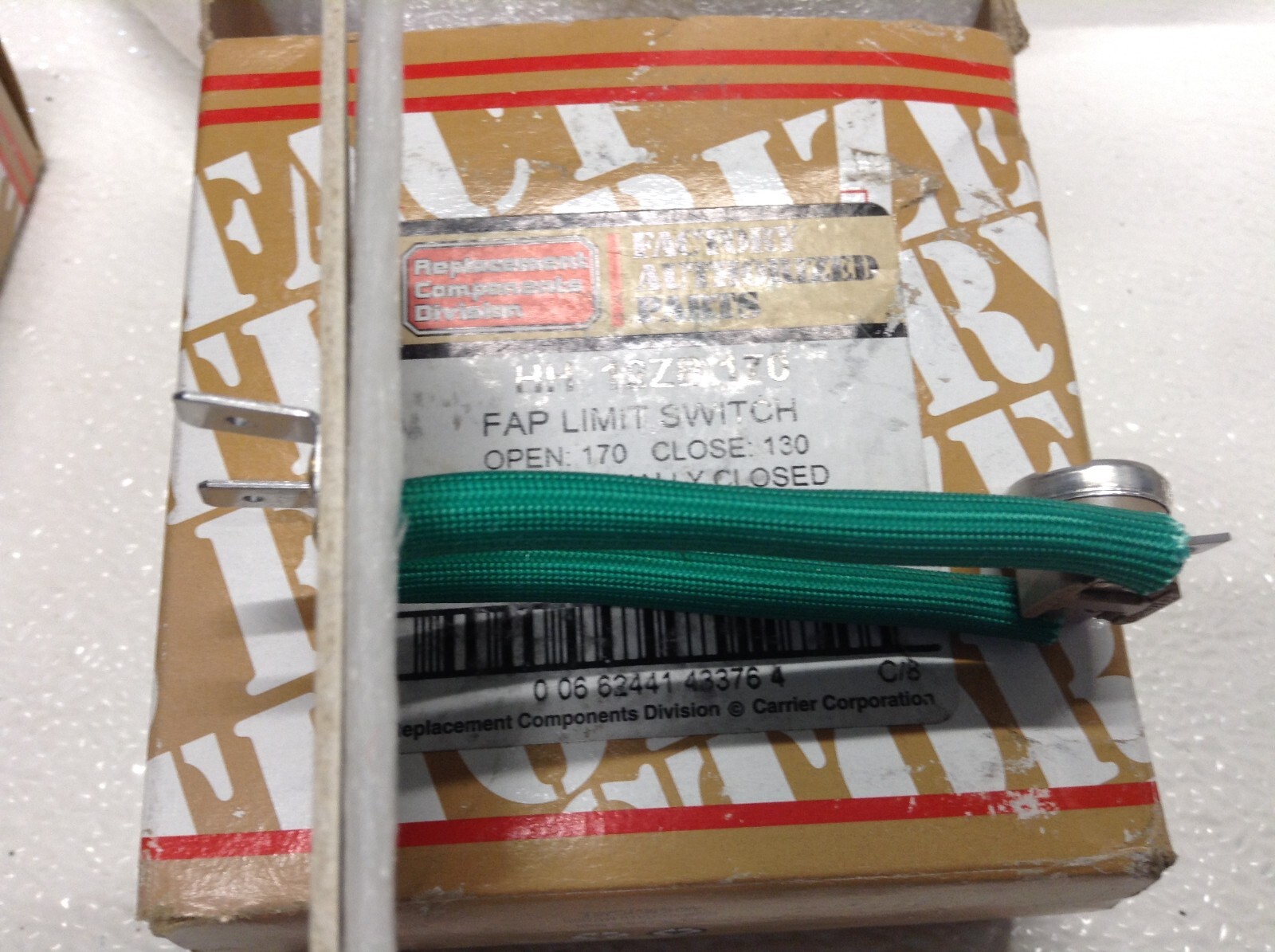 NEW Bryant Carrier Switch, Fap Limit HH12ZB170 | eBay