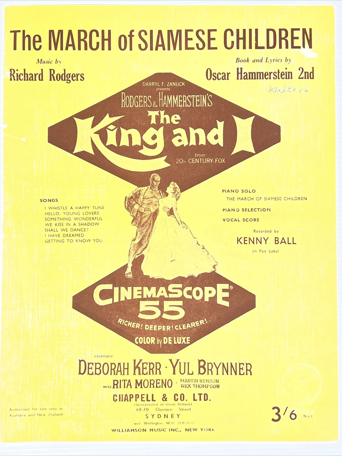The March Of Siamese Children Music Sheets The King and I Australian ...