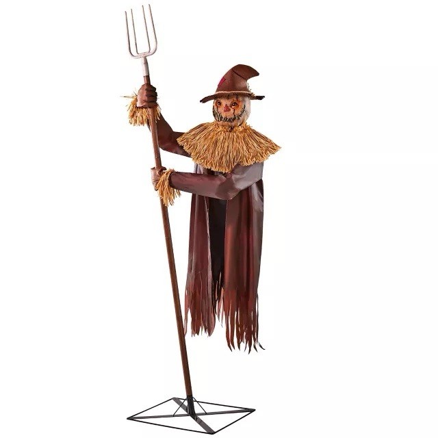 Spirit Halloween 7.9 Ft Mack Straw Animatronic | Decorations | Animated ...