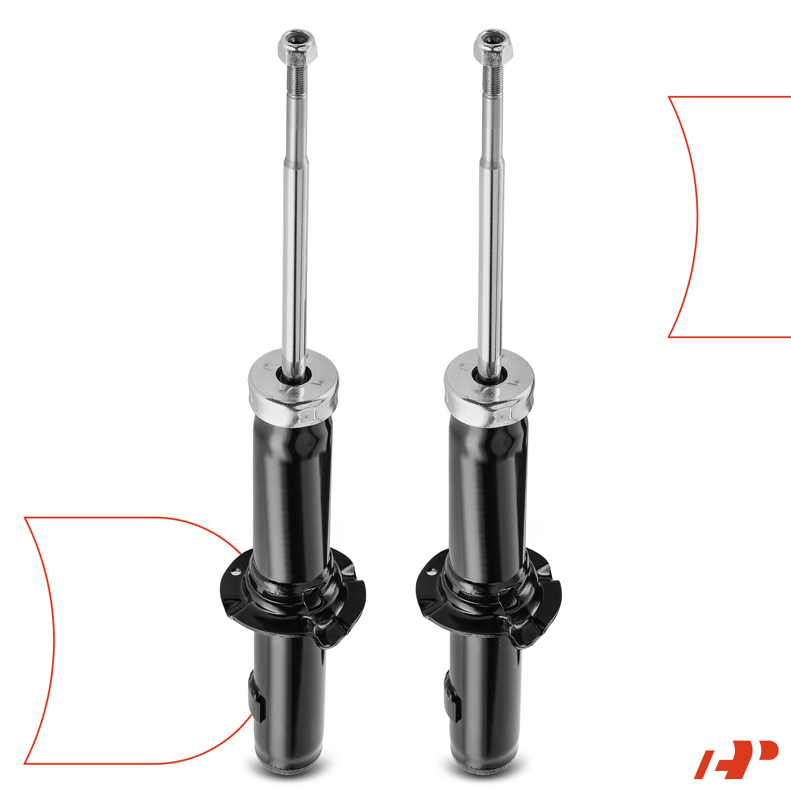 2x Front Shock Absorbers for Mazda Honda 323 Astina Civic BA EJ EK EM1 ...
