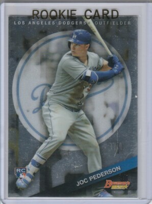 JOC PEDERSON ROOKIE CARD Baseball Los Angeles Dodgers Topps Bowman's ...