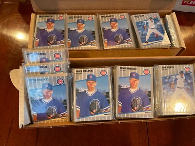 + Dealer Lot of 49 1989 Chicago Cubs Fleer Baseball Complete Team Sets ...