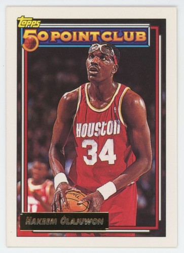 1992-93 Topps Gold Hakeem Olajuwon Houston Rockets #214 | eBay