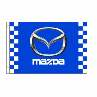 large banner flag 3x5ft [MAZDA CHEKER]garage room decora 15525 | eBay
